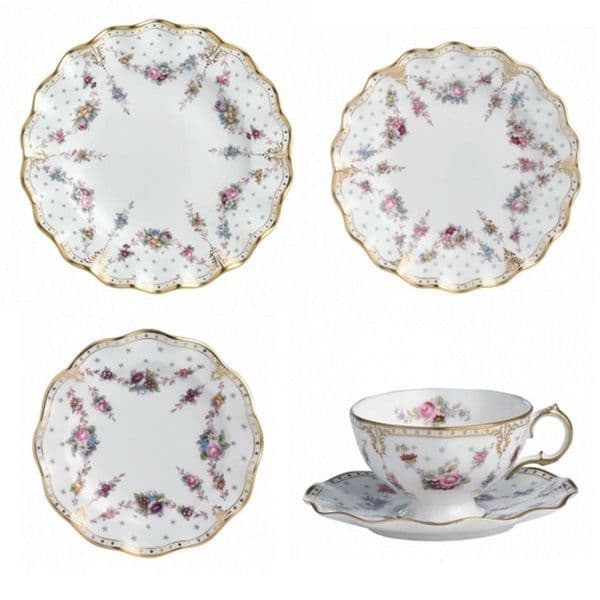 Royal Crown Derby Antoinette 30pc Dinner Set 1