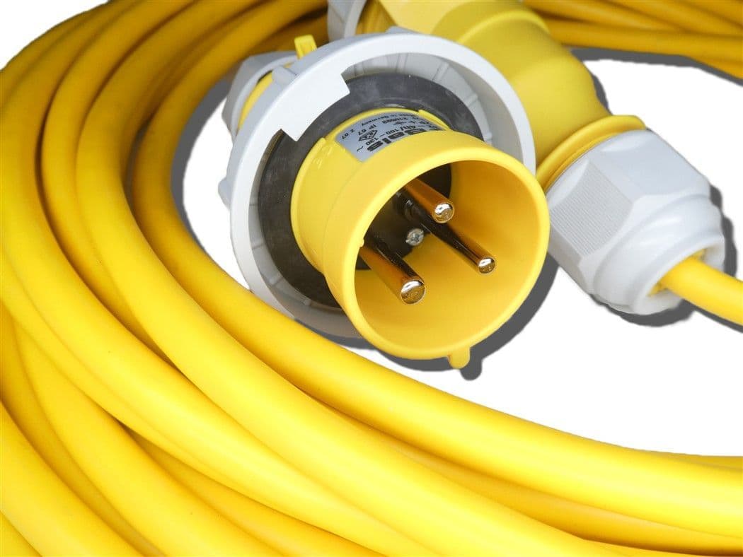 20m 110v 32amp extension lead 6mm cable IP67 rated