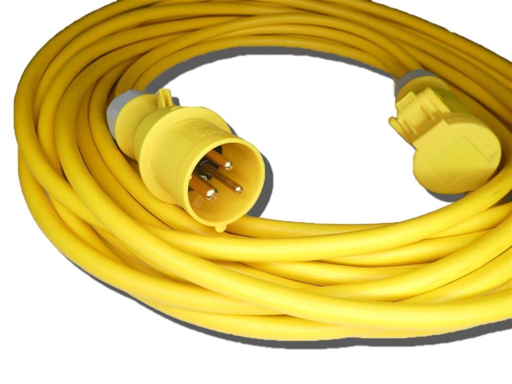 25m 110v 16amp extension lead 4mm cable IP44 rated