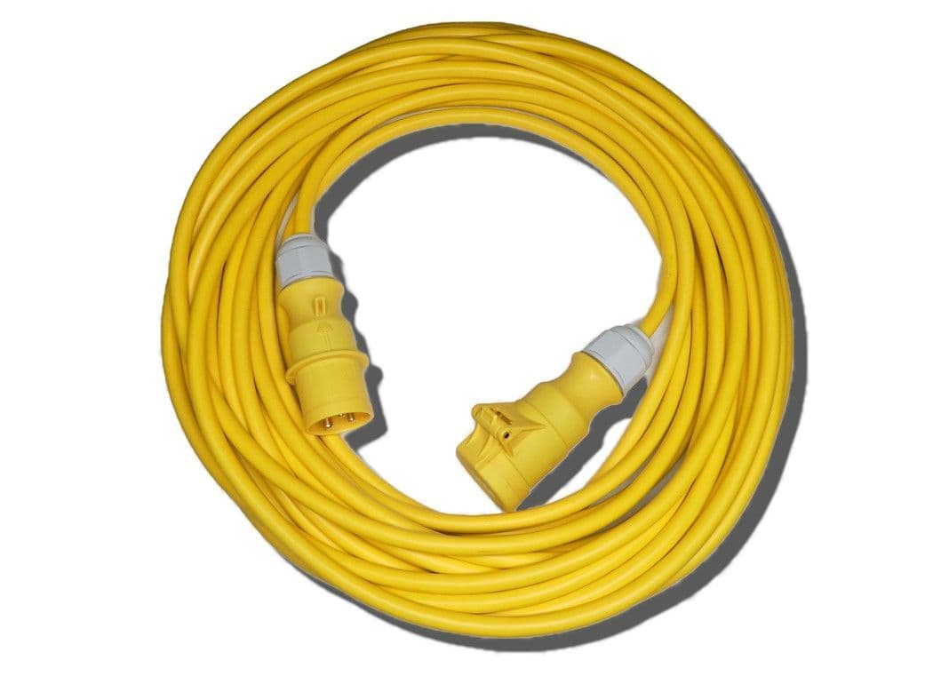 25m 110v 16amp extension lead 4mm cable IP44 rated