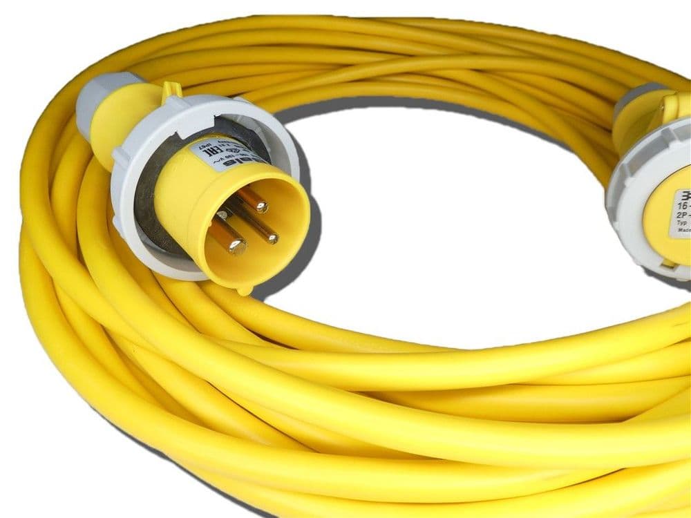 25m 110v 16amp extension lead 4mm cable IP67 rated