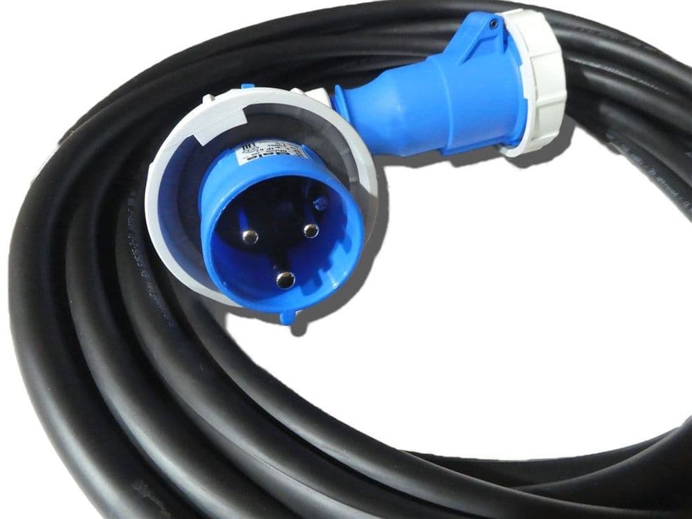30m 230v 32a extension lead 6mm H07 cable IP67 Rated