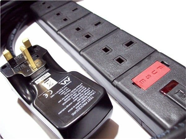 40m RCD protected 4 gang socket 2 5mm cable extension lead