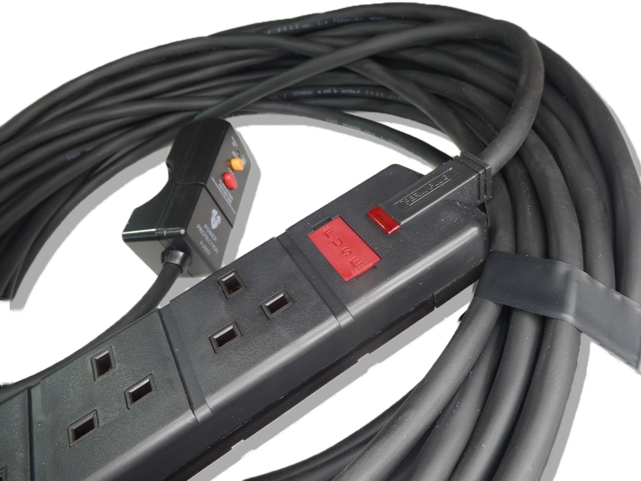 40m RCD protected 4 gang socket 2 5mm cable extension lead