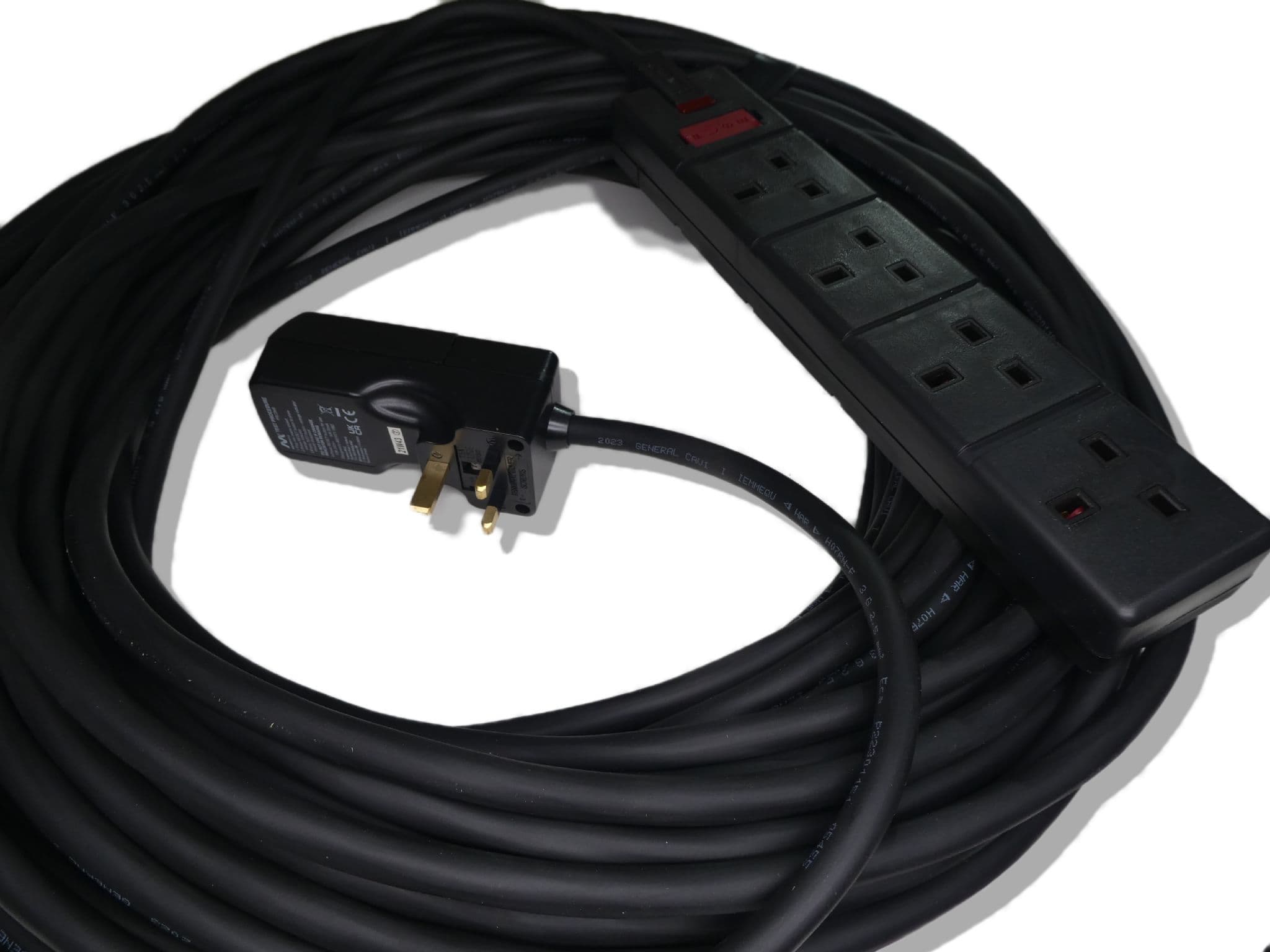 40m RCD protected 4 gang socket 2 5mm cable extension lead