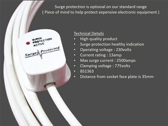 6m individually switched six way socket extension lead