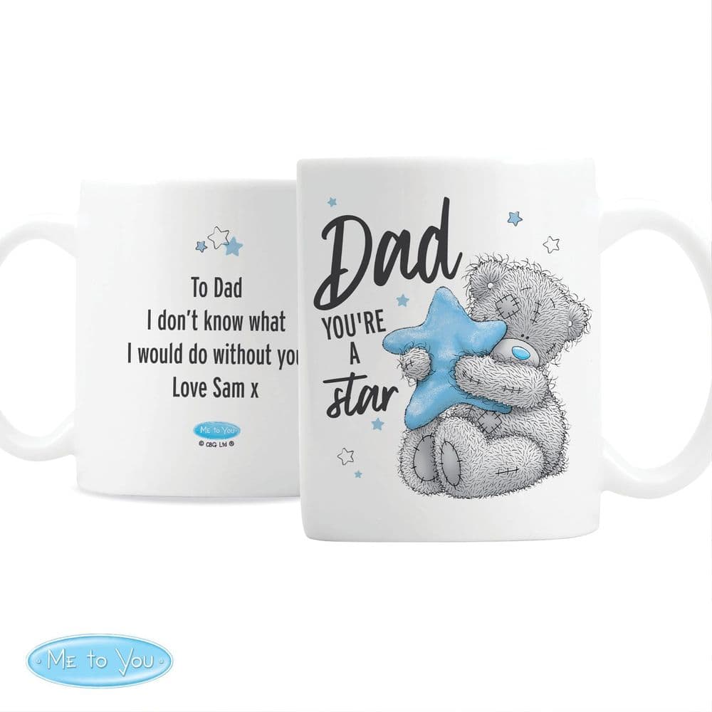 Personalised Tatty Teddy Dad Your A Star Mug