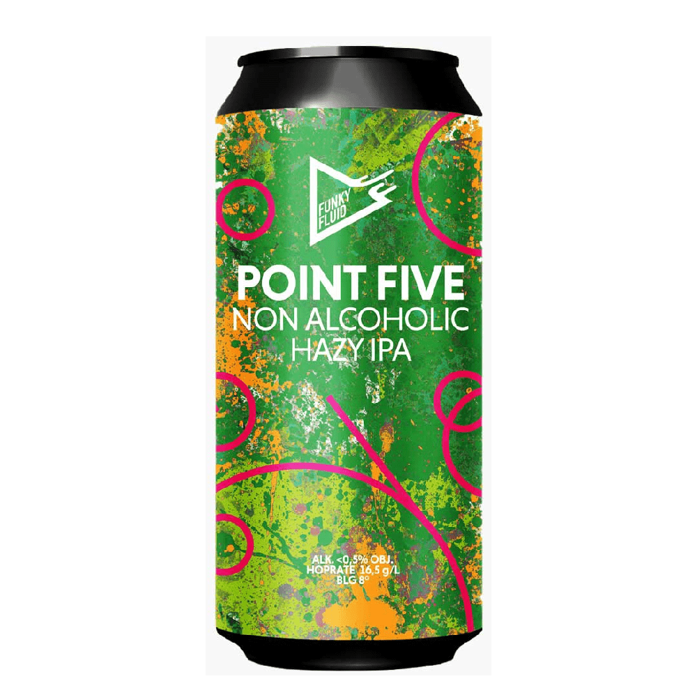 Funky Fluid Point Five Alcohol Free Hazy IPA 0 5 ABV