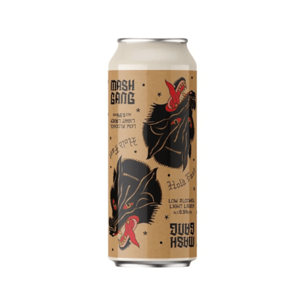 Mash Gang Hold Fast Alcohol Free Light Lager 0 5 ABV