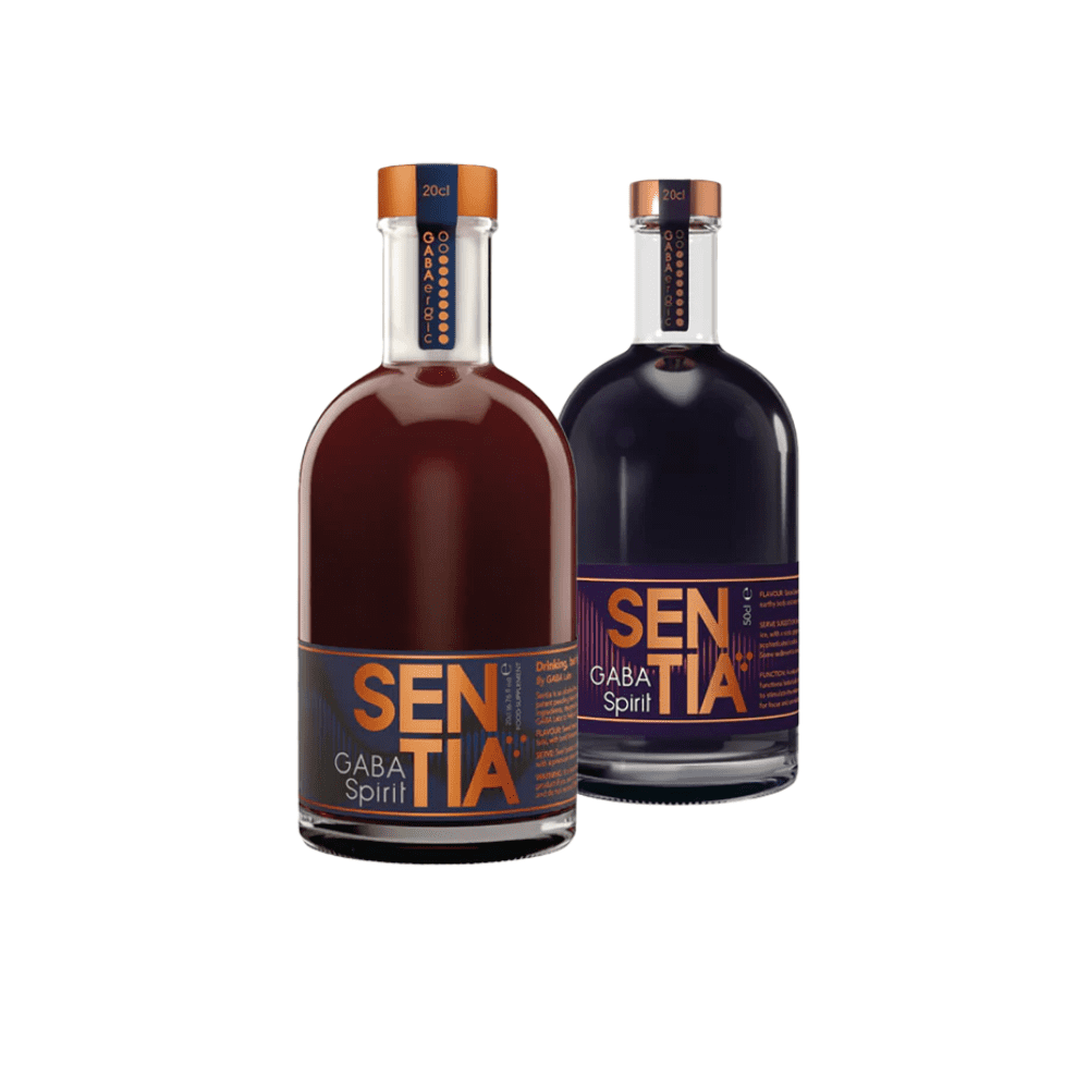 Sentia Alcohol Free 20cl Black & Red Gaba Spirit Duo Pack Save 5