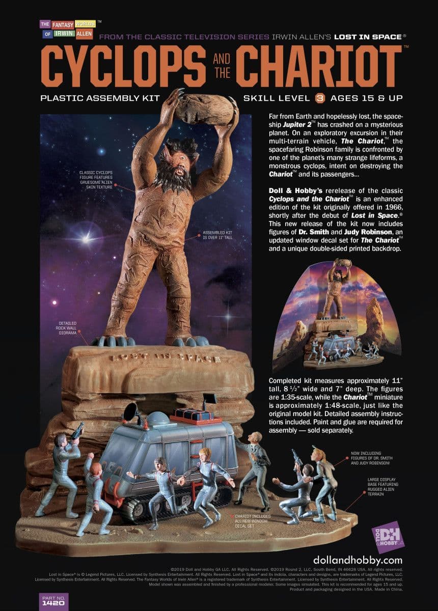 Lost in Space Cyclops and Chariot Model Kit