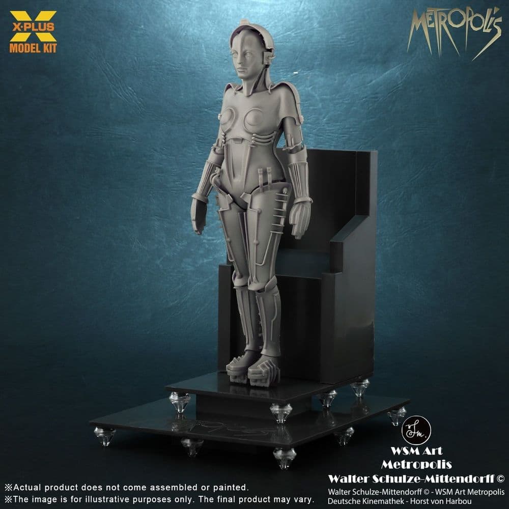 Metropolis Maschinenmensch 1927 1/8 scale Plastic Model Kit Silver ...