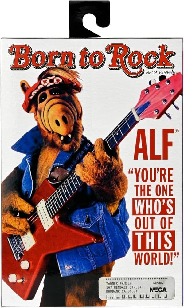 NECA ALF ALIEN LIFE FORM BORN TO ROCK ALF ULTIMATE 7 INCH SCALE ACTION ...