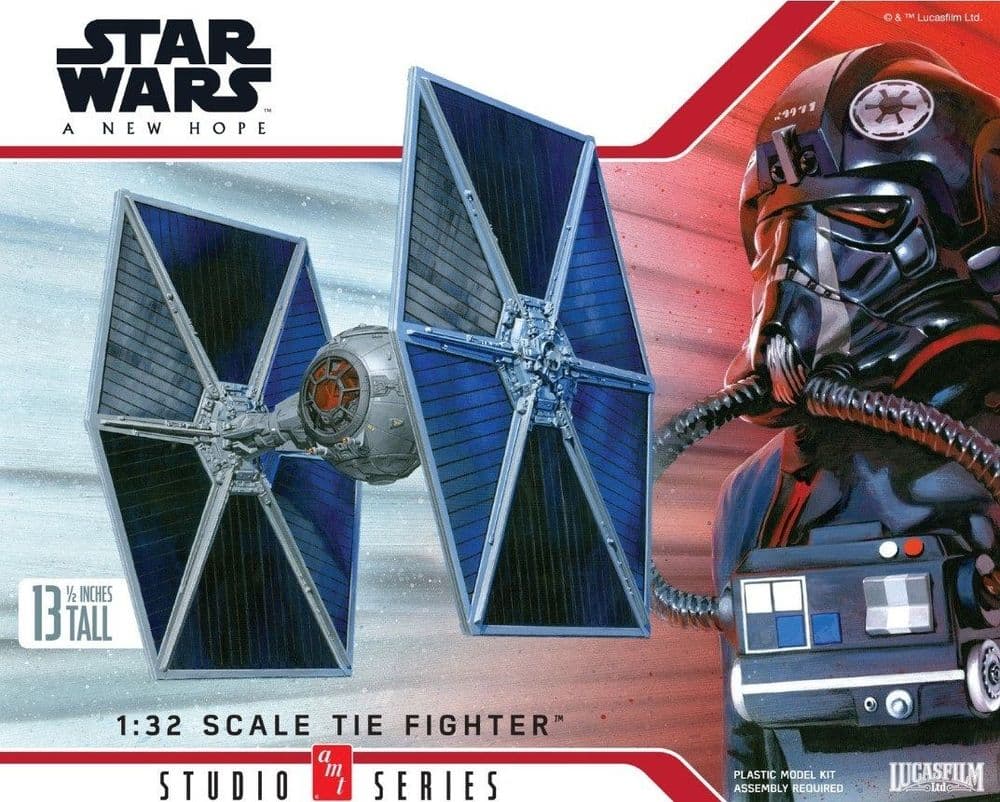 Star Wars Tie Fighter Studio Series 1 32 Scale Model Kit AMT/Round 2