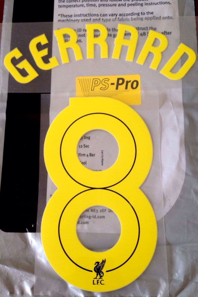 2010-11 Liverpool LEGEND 3RD Away Shirt GERRARD 8 SportingiD Name ...