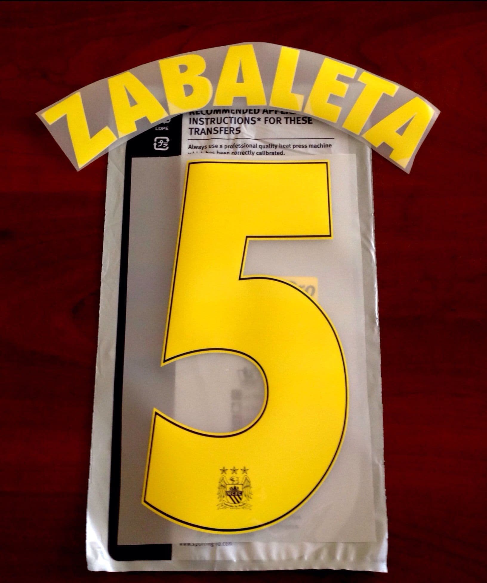 2014-15 Manchester City UCL Away Shirt ZABALETA 5 SportingiD Football ...
