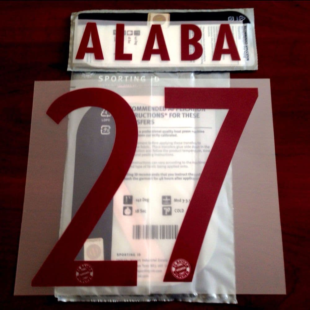 2016-17 Bayern Munich UCL 3rd Away Shirt ALABA 27 OFFICIAL SportingiD ...