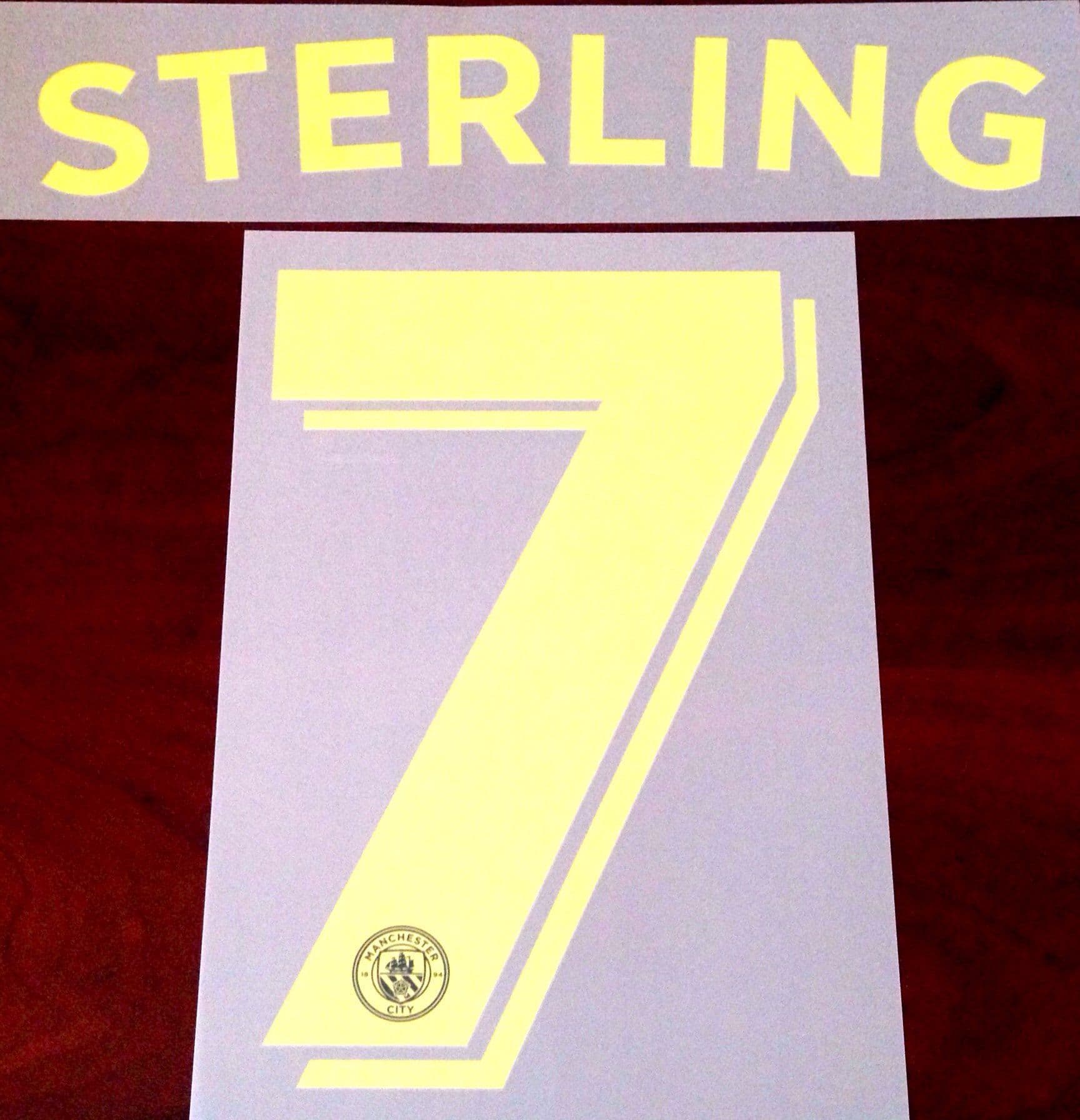 2016-17 Manchester City UCL & FA CUP Away Shirt STERLING 7 OFFICIAL ...