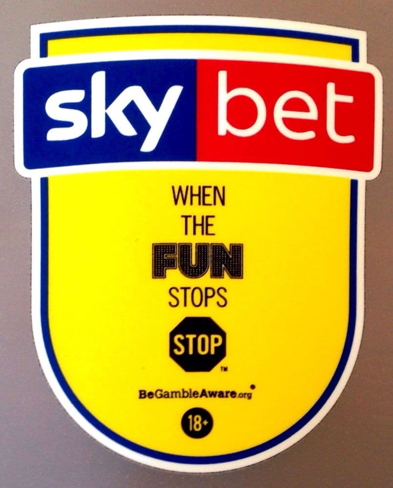 2018-19/20 Sky Bet EFL BE GAMBLE AWARE Official Player Issue Size ...
