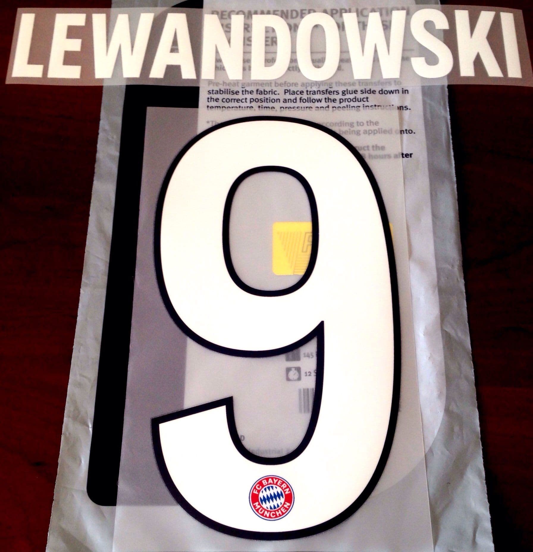 2018-19 Bayern Munich Home Shirt LEWANDOWSKI 9 Official SportingID Name ...