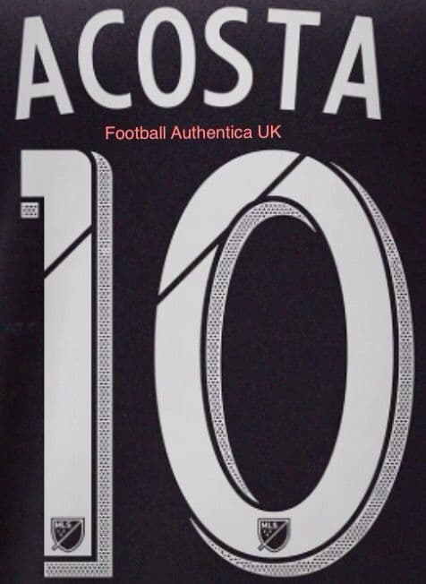 2018/19 D C United MLS Home Shirt ACOSTA 10 Official Player Issue Match ...
