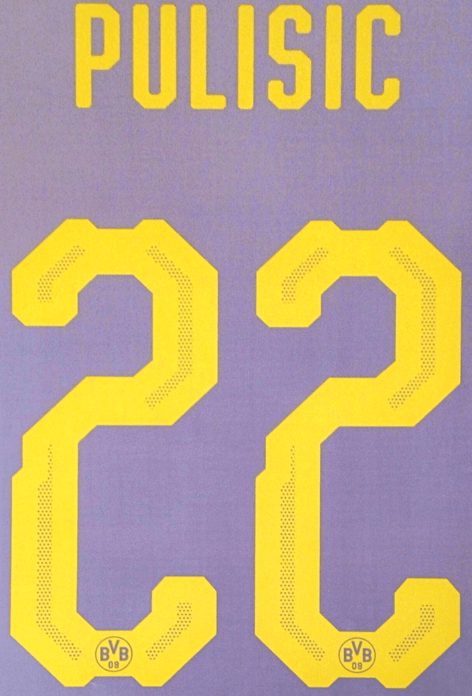 2018-19 Dortmund Away & Third Shirt PULISIC 22 Official Player Issue ...