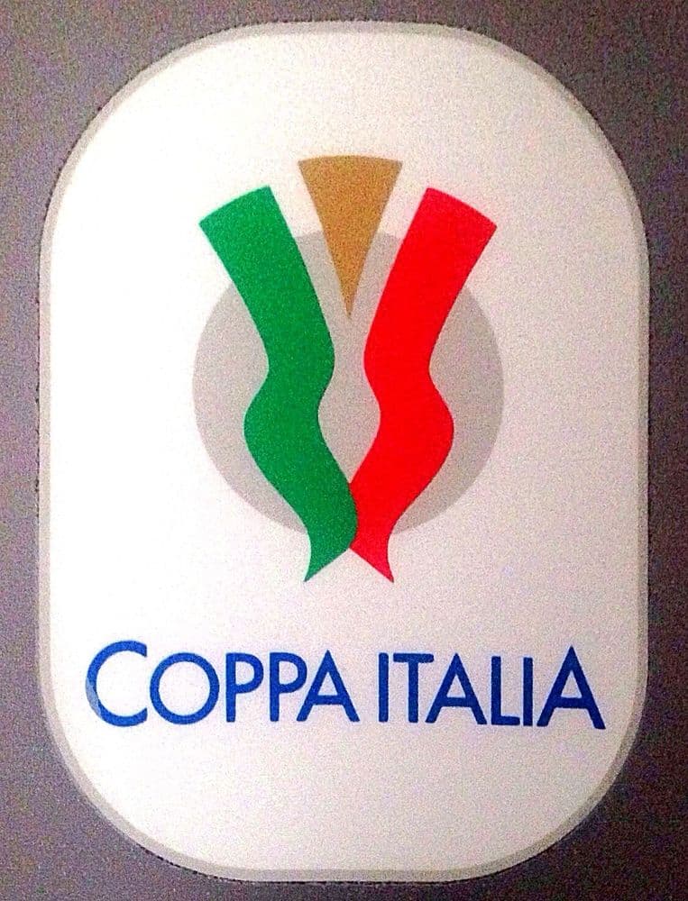 Italian Cup Logo Italia Italy Blue FIGC Logo Soccer World Cup 12 X 18