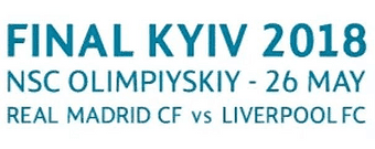 2018 Real Madrid UCL FINAL KYIV Match Day Transfer Details Football Logo