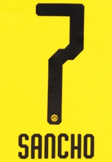 2019-20 Dortmund Home Shirt SANCHO 7 Official Player Issue Size Name ...