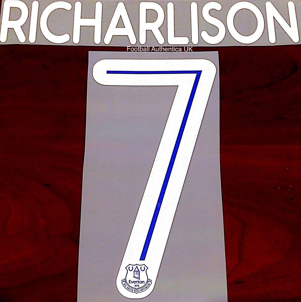 2019-20 Everton CARABAO CUP & FA CUP Home Shirt RICHARLISON 7 Official ...