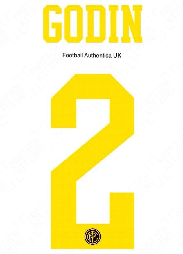 2019-20 Inter Milan PIRELLI EDITION Third Shirt GODIN 2 Official ...