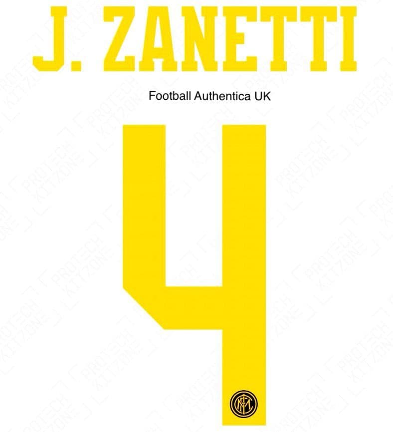 2019-20 Inter Milan PIRELLI EDITION Third Shirt J ZANETTI 4 Official ...