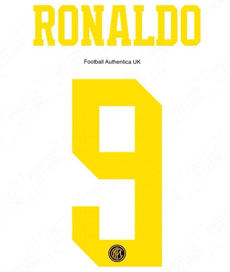 2019-20 Inter Milan PIRELLI EDITION Third Shirt RONALDO 9 Official ...
