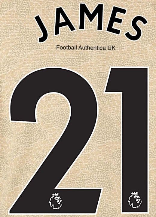 2019-20 Manchester United Away Shirt JAMES 21 Official Football Name ...