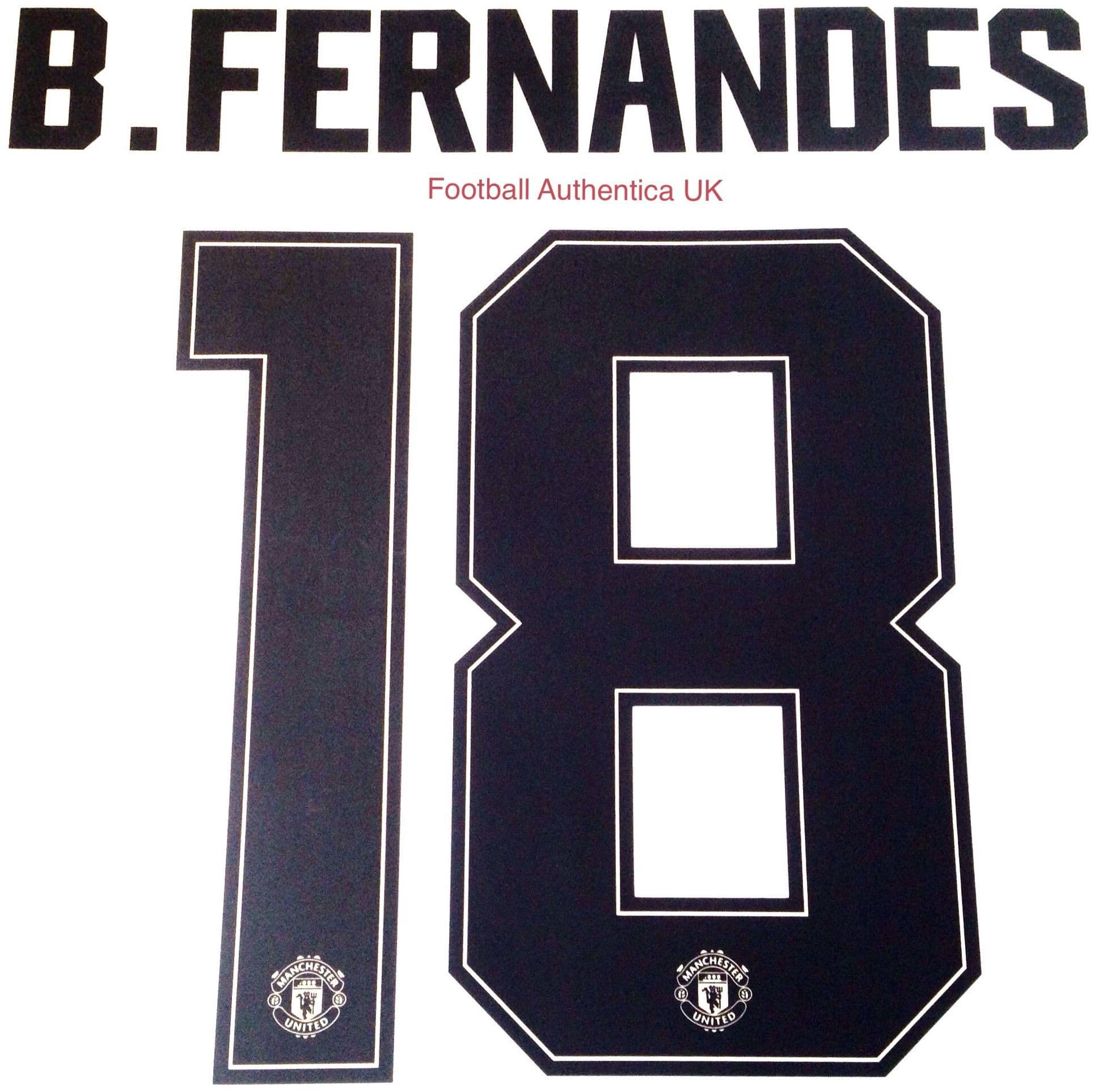 2019-20 Manchester United EUROPA LEAGUE & FA CUP Away Shirt B FERNANDES ...