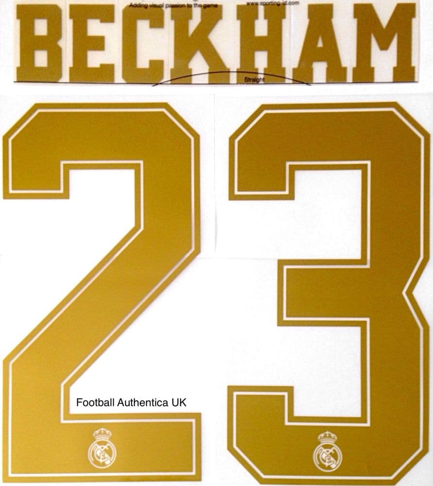 2019-20 Real Madrid HERO SET Home & Away Shirt BECKHAM 23 Official ...