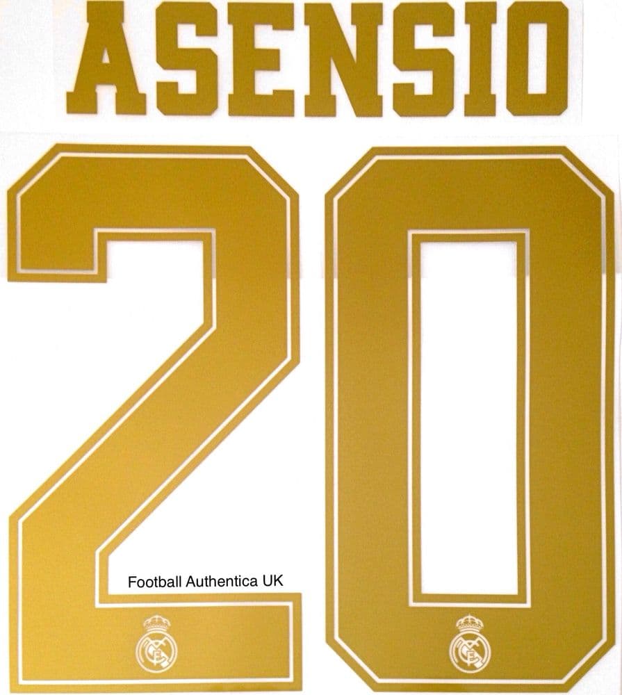 2019-20 Real Madrid UCL Home & Away Shirt ASENSIO 20 Official ...