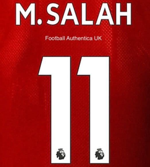 2019-22 Liverpool Home & Third Shirt M SALAH 11 Official Football Name ...