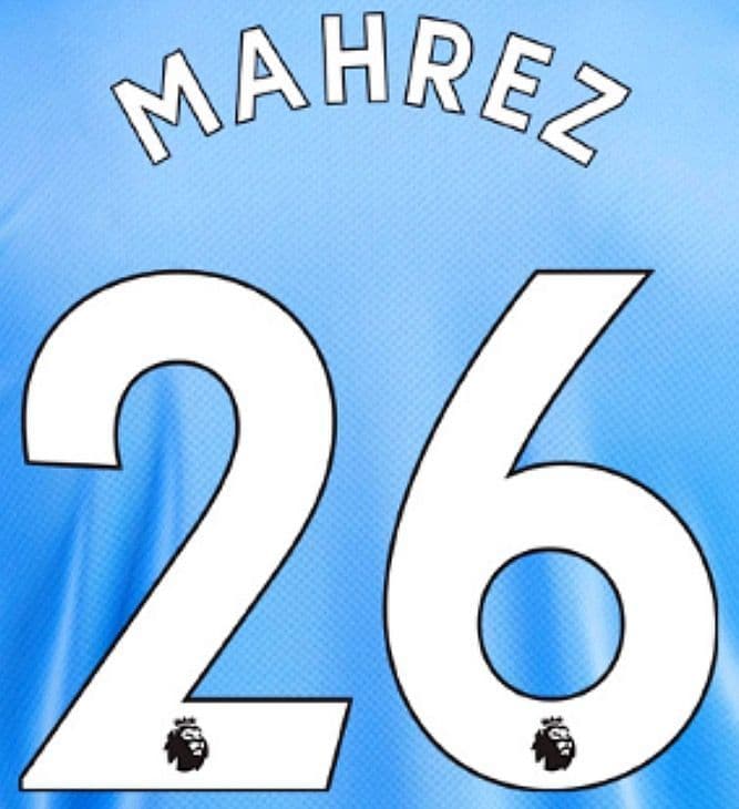 2019-22 Manchester City Home/Away/Third Shirt MAHREZ 26 Official Player ...