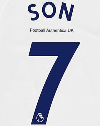 2019-22 Tottenham Hotspur Home/Third Shirt SON 7 Official Football Name ...