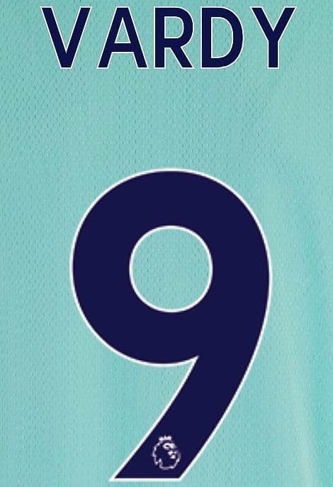 2020-21/22 Leicester City Away Shirt VARDY 9 Official Player Issue Size ...