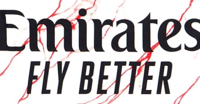 2020-21 AC Milan & Arsenal EMIRATES FLY BETTER Away Shirt Official ...