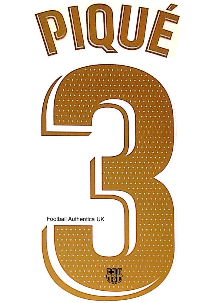 2020-21 Barcelona PIQUE 3 La Liga Away Shirt Official Player Issue ...