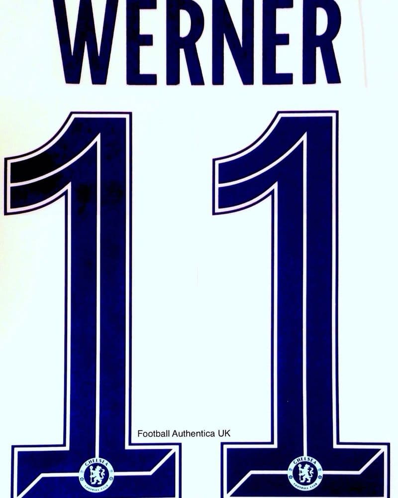 2020-21 Chelsea UCL & FA CUP & CARABAO CUP Away Shirt WERNER 11 ...
