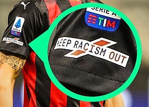 2020-21 Italian Serie A KEEP RACISM OUT Official Player Issue Size