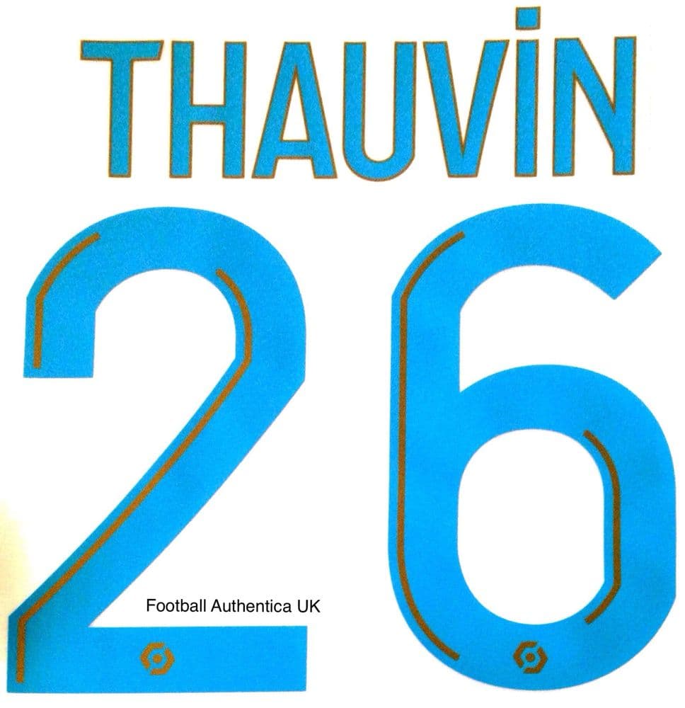 2020-21 Olympique Marseille THAUVIN 26 Home Shirt Official Player Issue ...