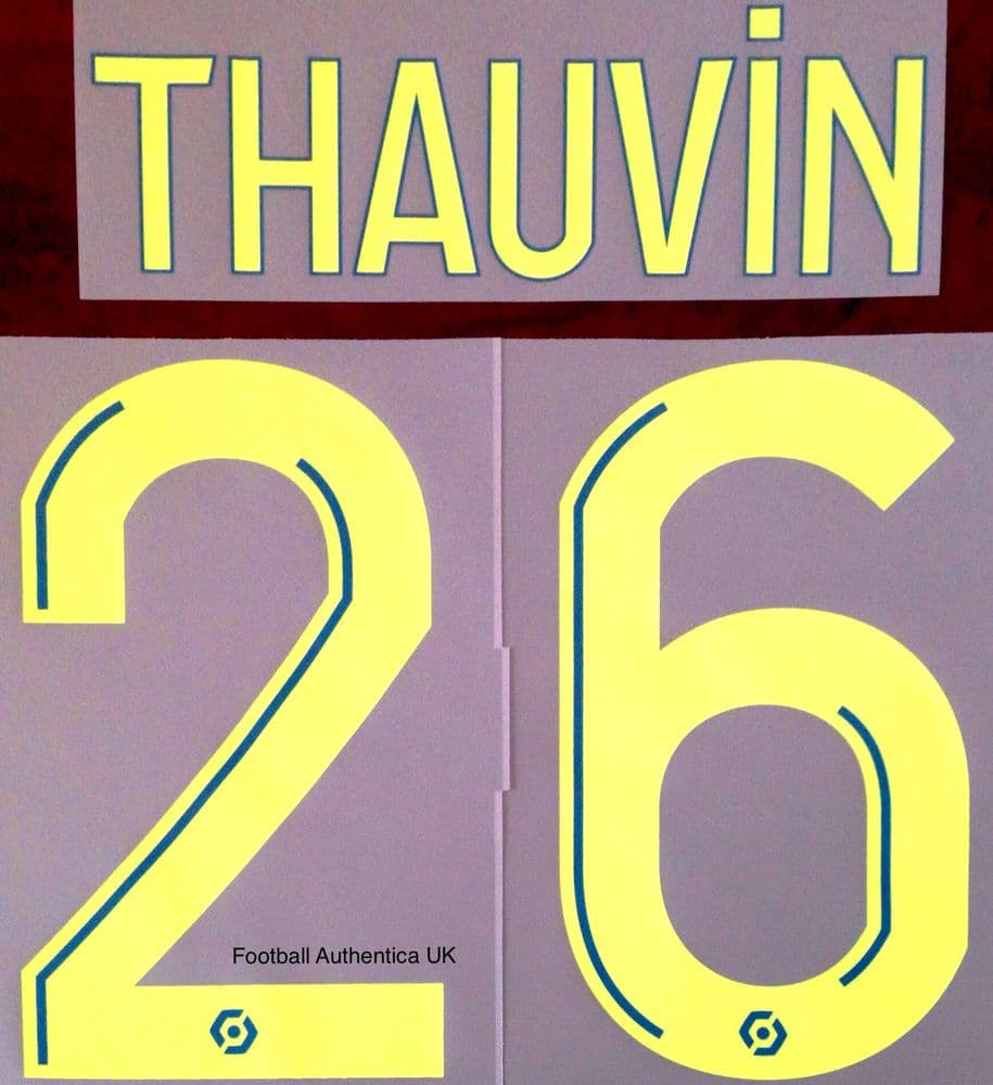 2020-21 Olympique Marseille THAUVIN 26 Third Shirt Official Player ...