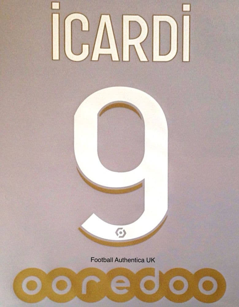 2020-21 PSG Paris ICARDI 9 Jordan X Third Shirt Official Player Issue ...