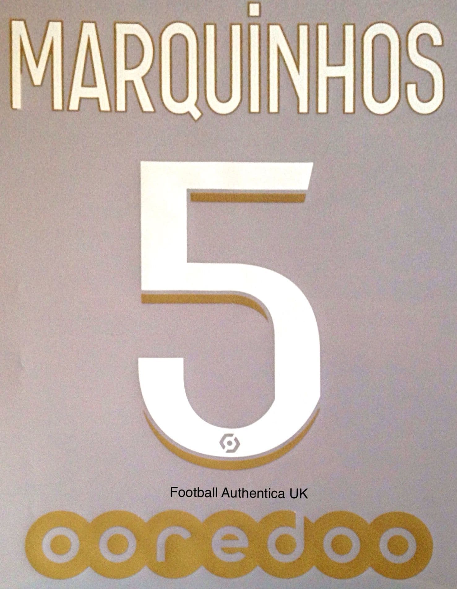 2020-21 PSG Paris MARQUINHOS 5 Jordan X Third Shirt Official Player ...