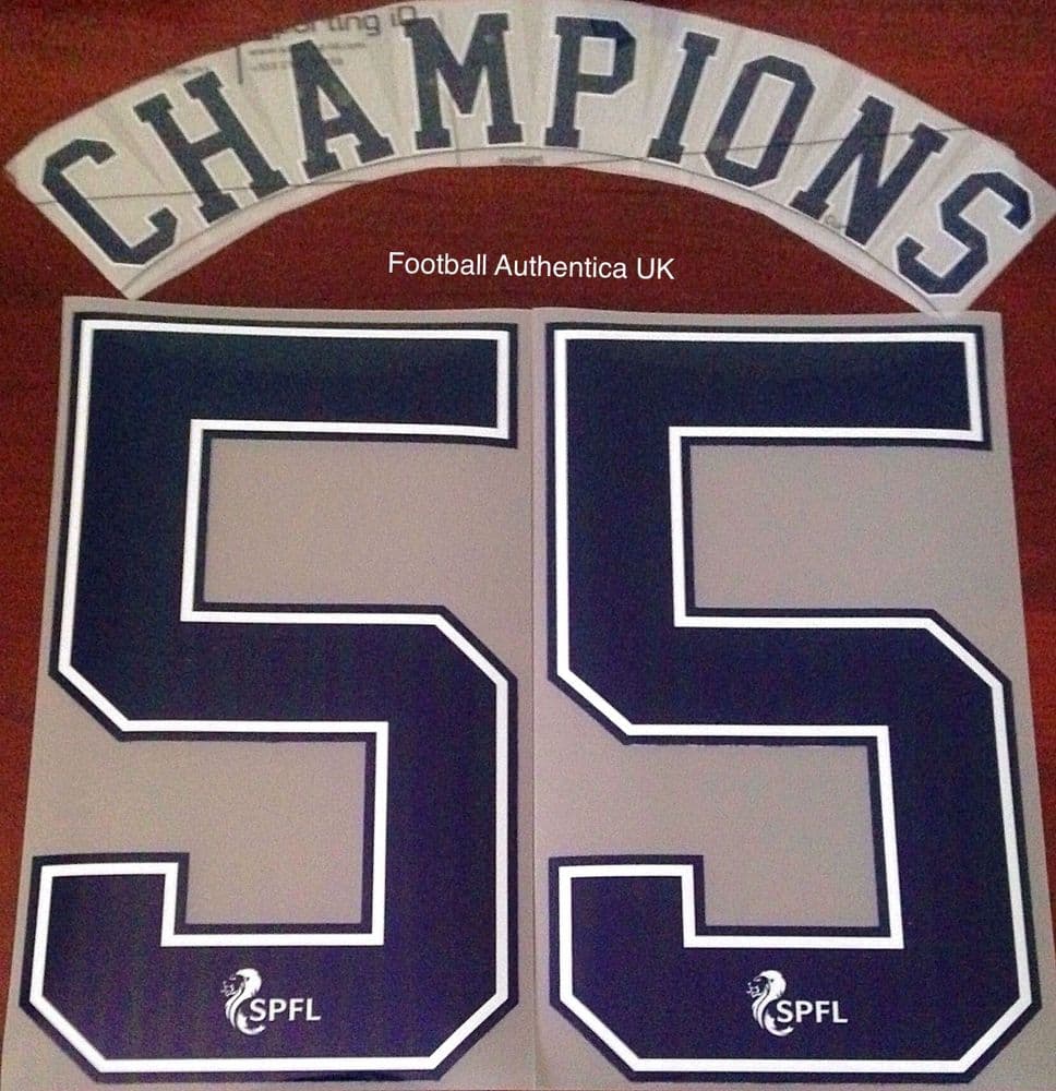 2020-21 Rangers Glasgow Away Shirt CHAMPIONS 55 Official Player Issue ...